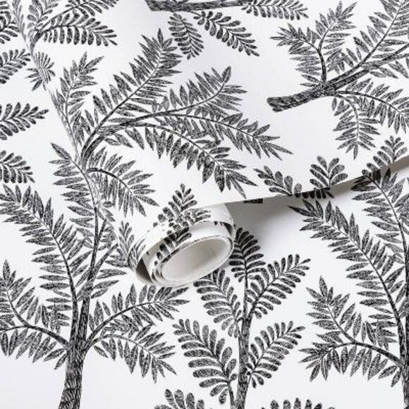 Threshold | Wall Decor | Threshold Tree Toile Wallpaper Black Threshold ...